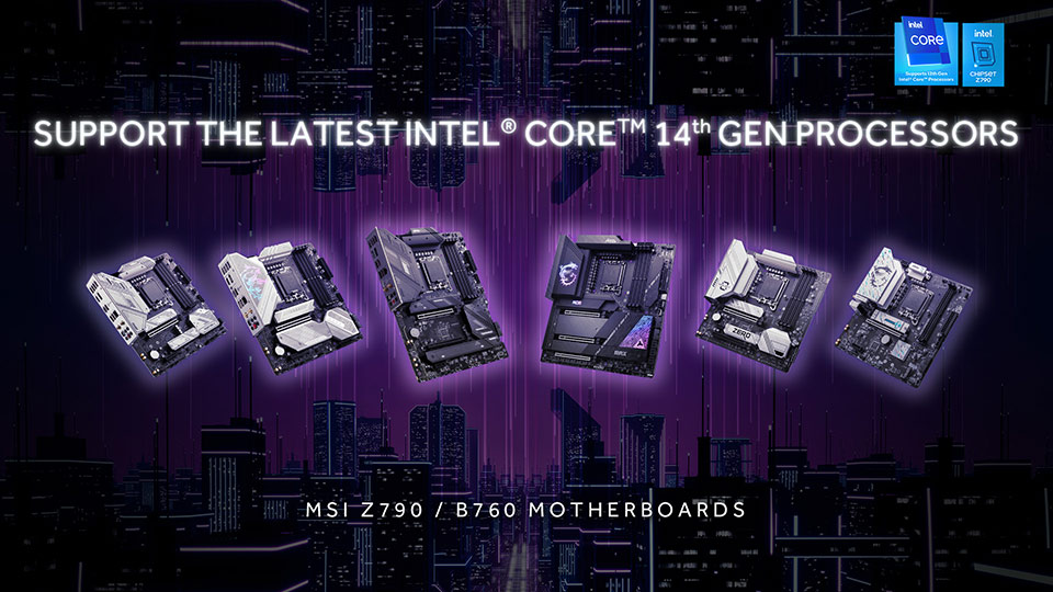 Latest Intel® Core™ 14th gen processors announcement paired with MSI’s ...